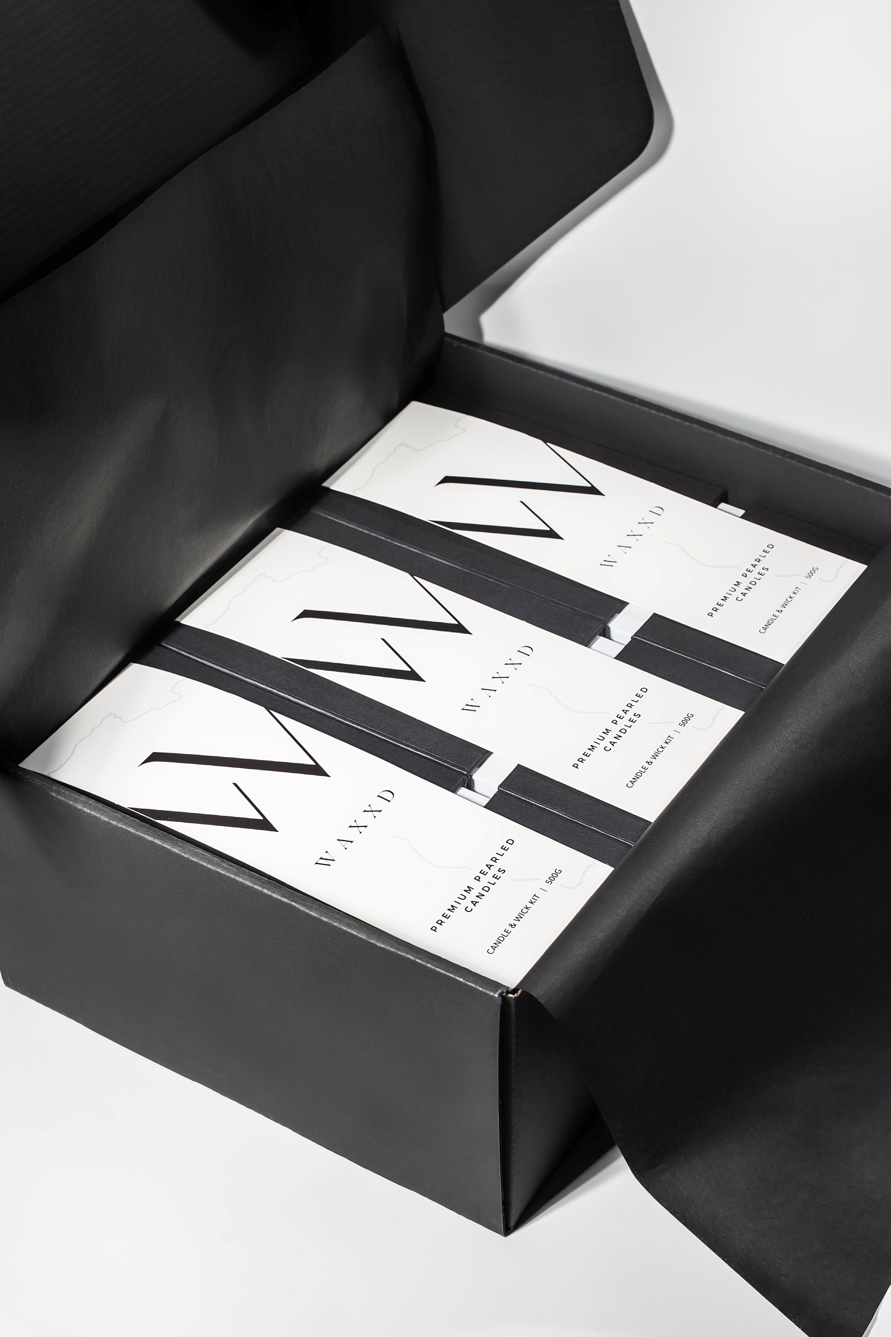 Trio | 3x 500g Box | Pearled Candle Combo – Waxxd Pearled Candles